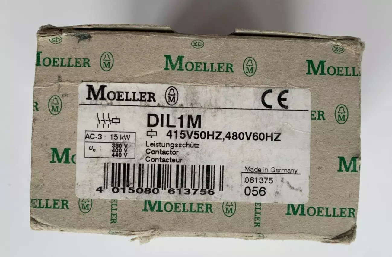 MOELLER DIL1M Circuit Breaker Contactor 55A 3Pole 415V 50HZ coil 30kW ...