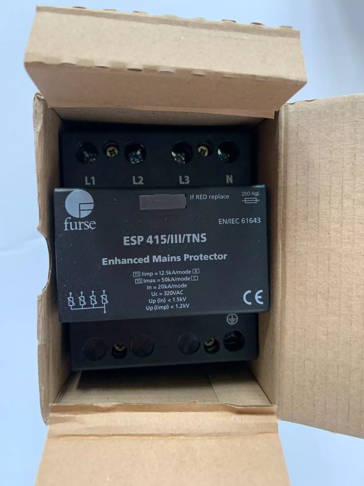 ABB FURSE ESP415/III/TNS ENHANCED MAINS SURGE PROTECTOR + ABB IP65 ...